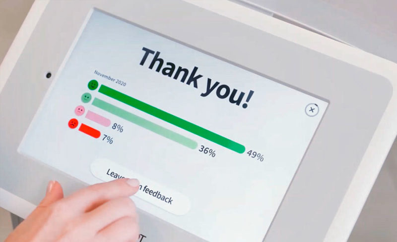 Smiley Touch™ - touchscreen feedback-collecting solution
